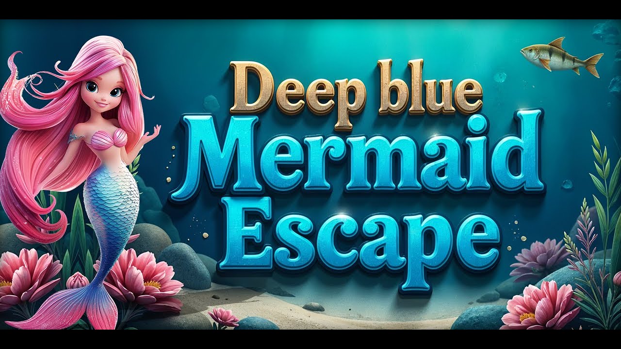 G4K Deep Blue Mermaid Escape Game Walkthrough - YouTube