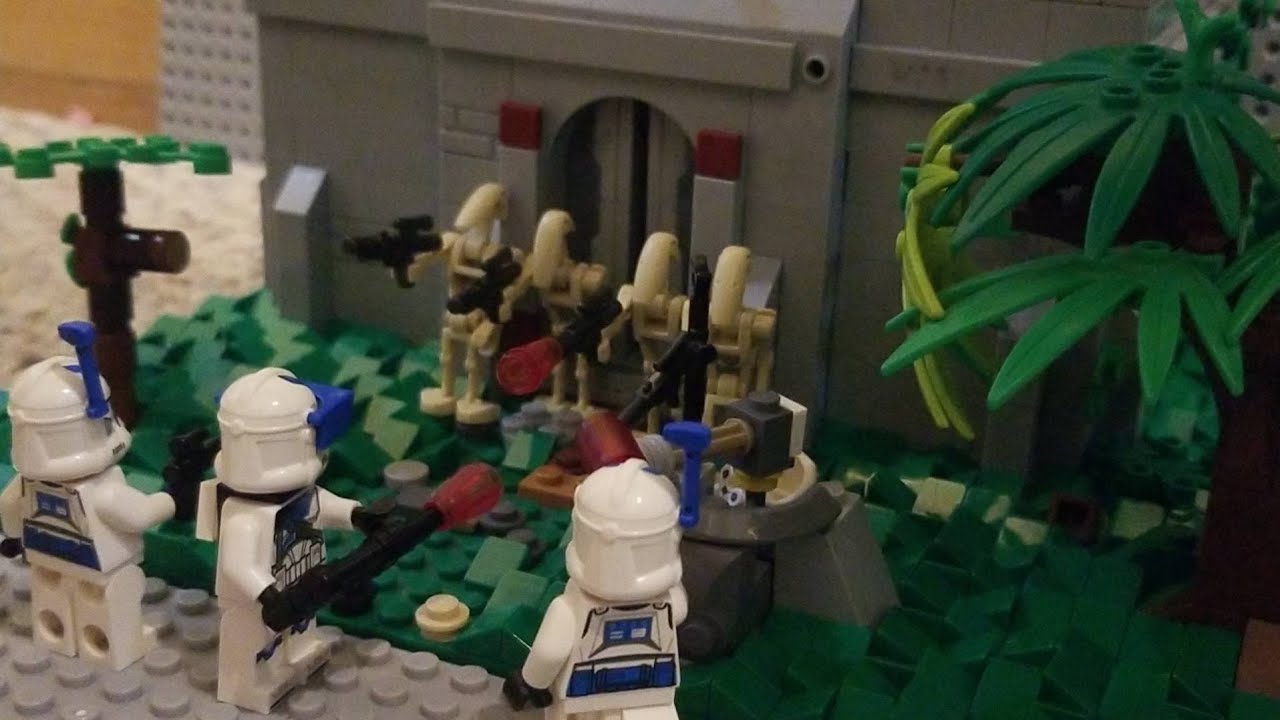clone base droid invasion - YouTube