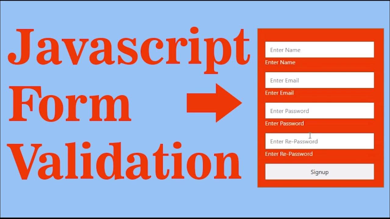 JavaScript Registration Form Validation Tutorial - YouTube JavaScript Registration Form Validation Tutorial - YouTube