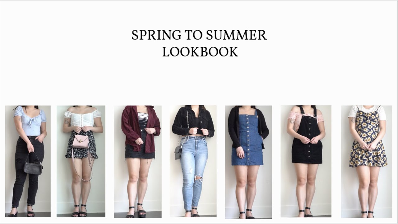 SPRING TO SUMMER LOOKBOOK - YouTube