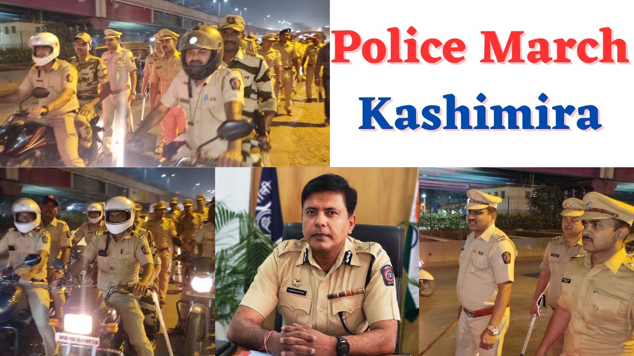 Mira Road Police March Kashimira MBVV Police - YouTube