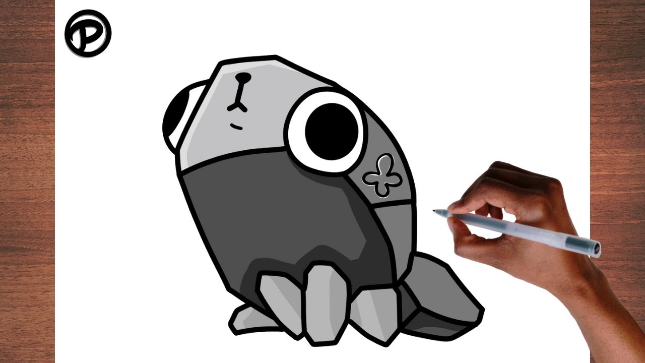 HOW TO DRAW PEBBLE FROM DANDY`S WORLD ROBLOX - YouTube