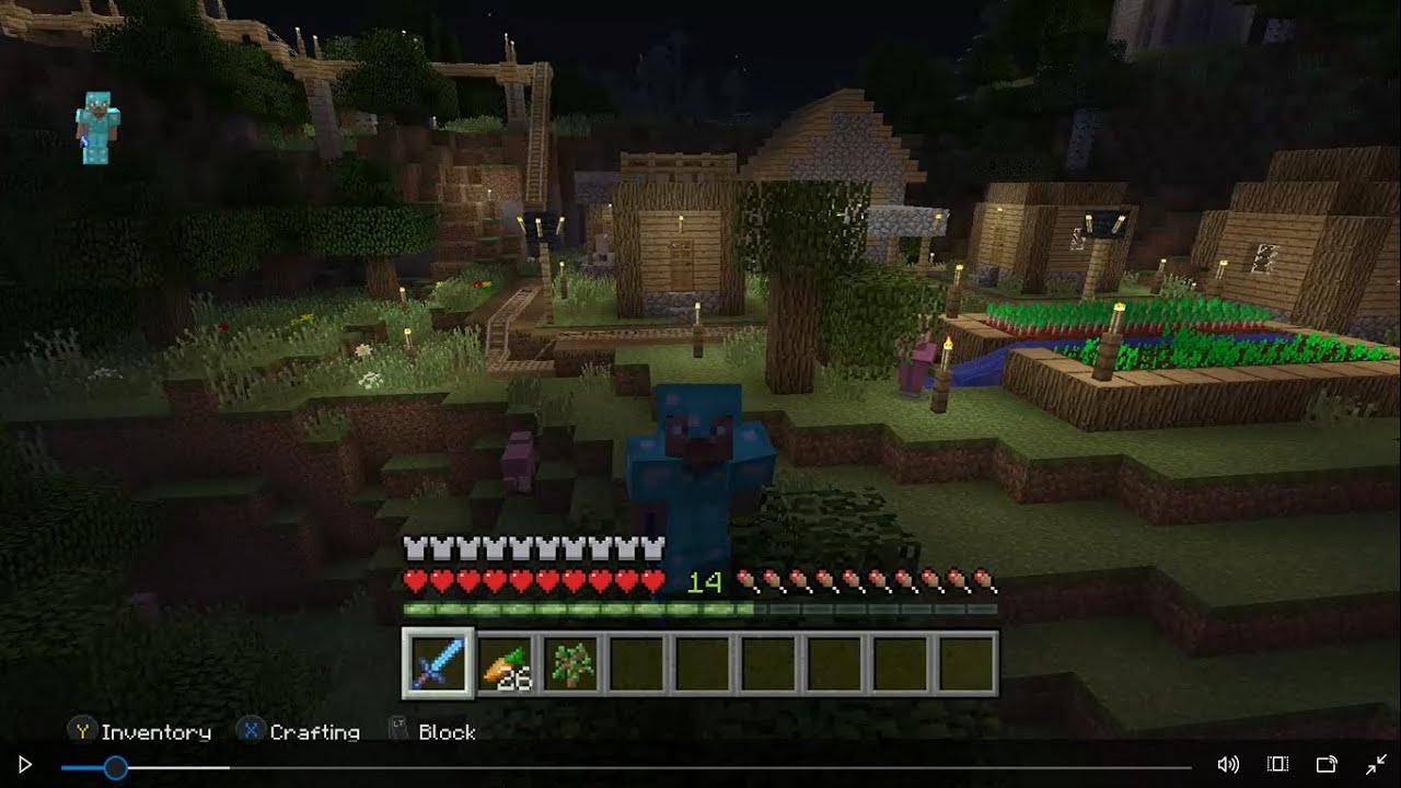 I Save Villagers At Night In Minecraft! - YouTube