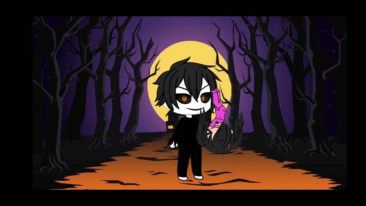 Halloween towering boogeyman Morris costumes girl screaming - YouTube