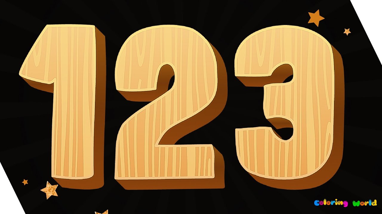 123 for kids, Numbers Song for Children | Coloring World - YouTube