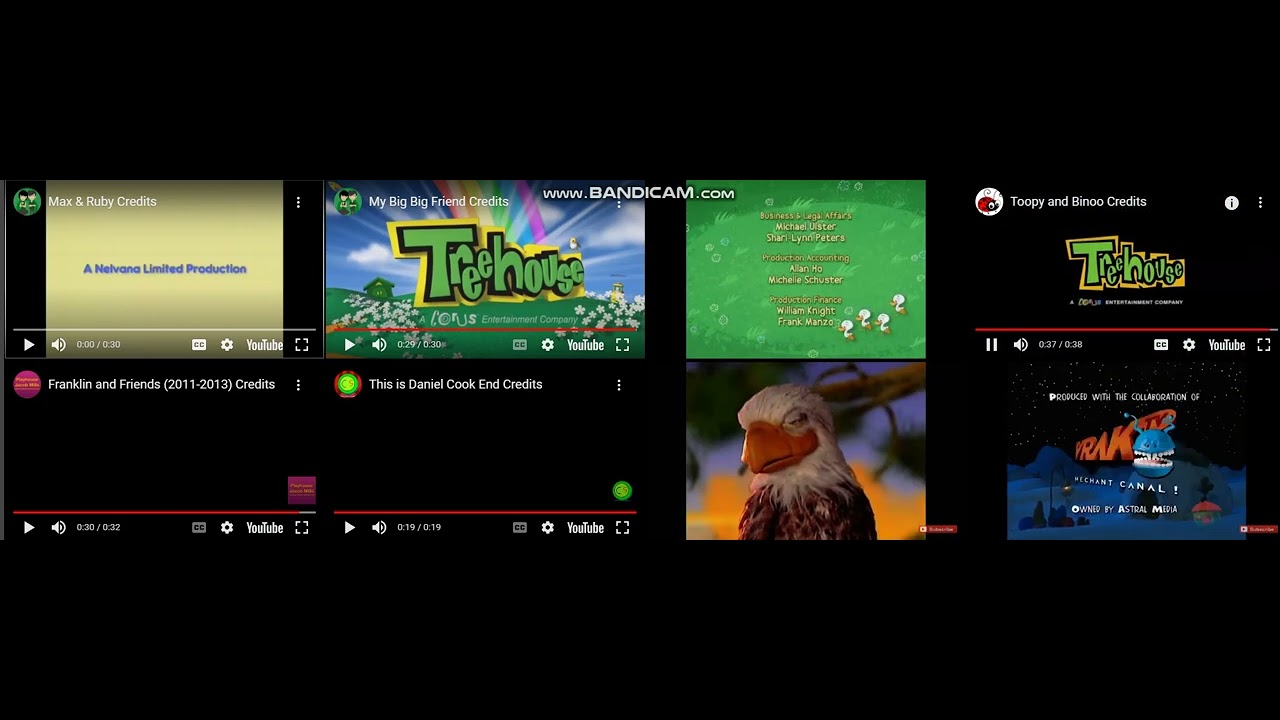 10 credits treehouse TV.com at once - YouTube