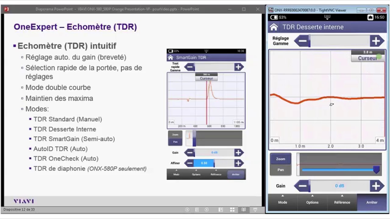 VIAVI ONX 580 4 Echometre - YouTube