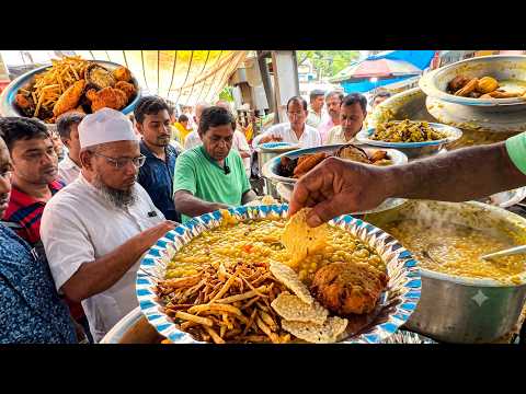 People Enjoying ₹35 Rice Thali | Dilip Dar Bhater Hotel | Cheapest Indian Street Food