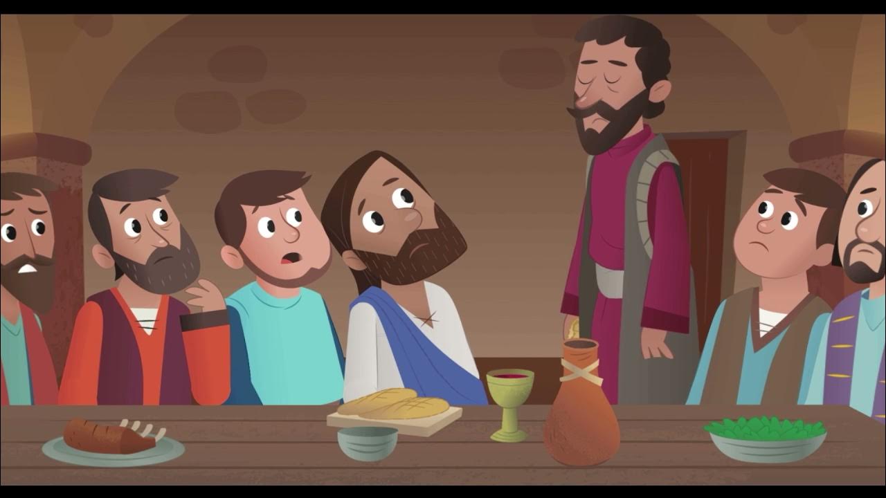 Jesus the last supper| Animated Children's Bible Stories | Bedtime ...
