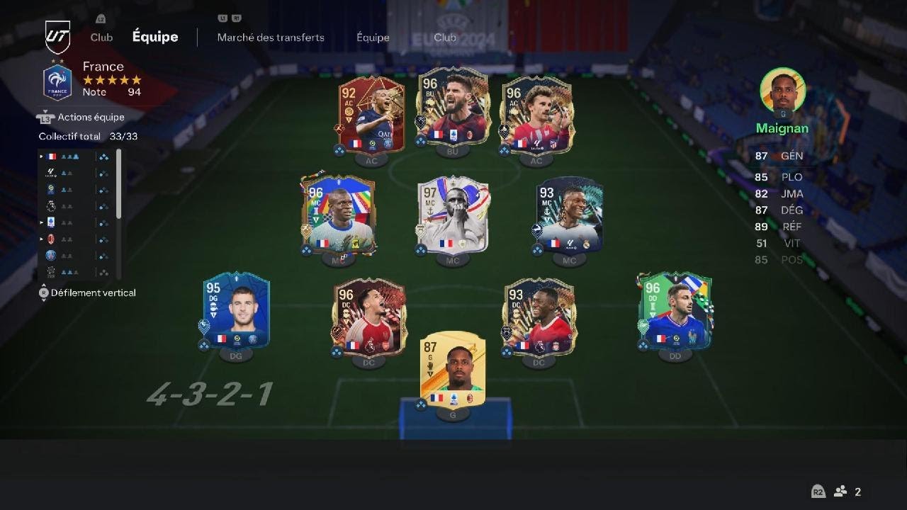 EA FC 24 100% équipe de France pour ce week-end, je test en Div Rivals ...