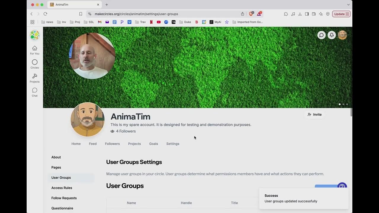 Make Circles Tutorials Episode 3 - User Groups - YouTube