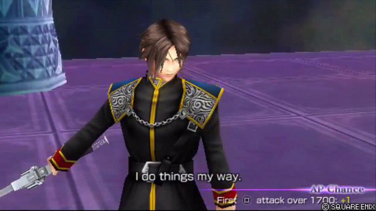 Dissidia 012 [duodecim] Final Fantasy - Adhoc Match - Squall vs. Jecht ...