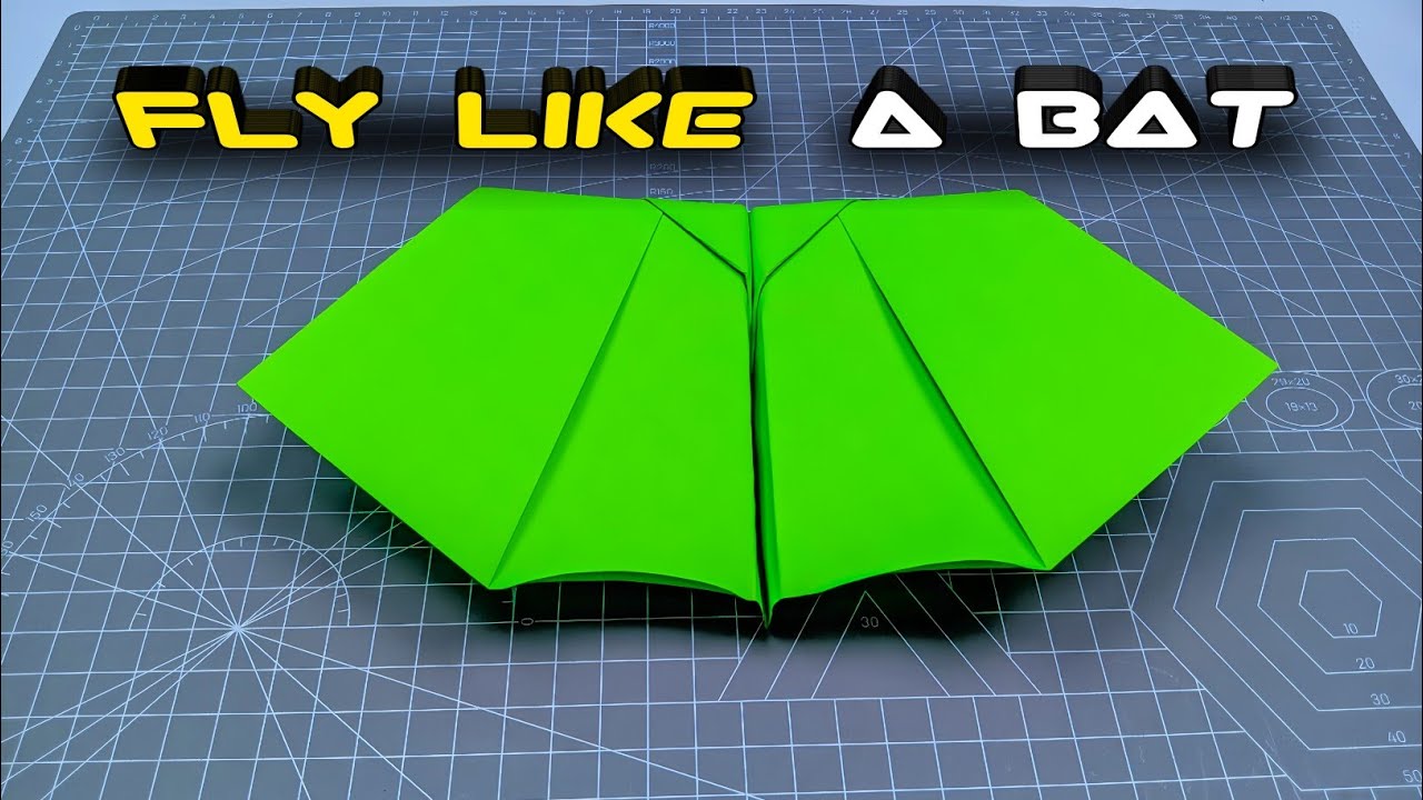 How to Make a Paper Plane Fly Like a Bat (Flapping Wings) - YouTube