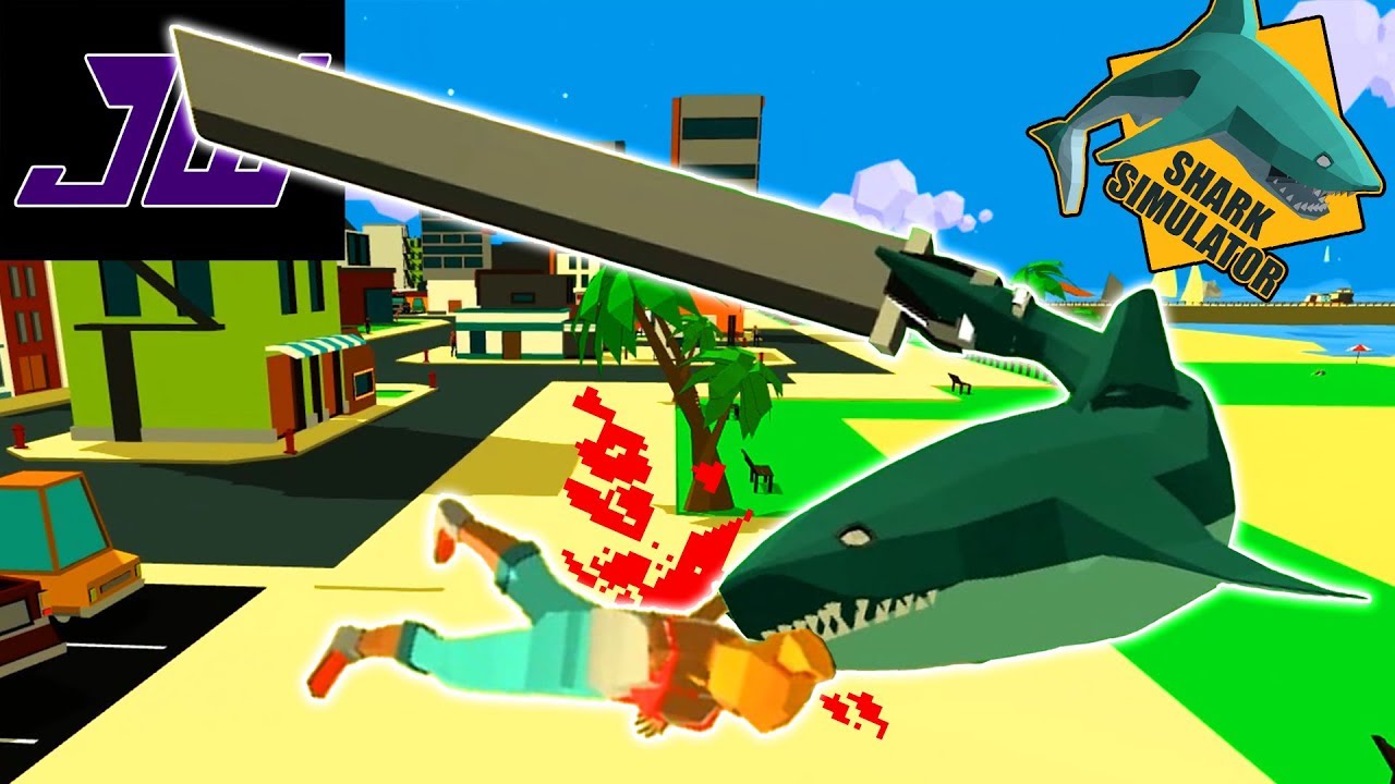 SWORD WIELDING SHARK RAMPAGE! | Shark Simulator | Episode 1 - YouTube