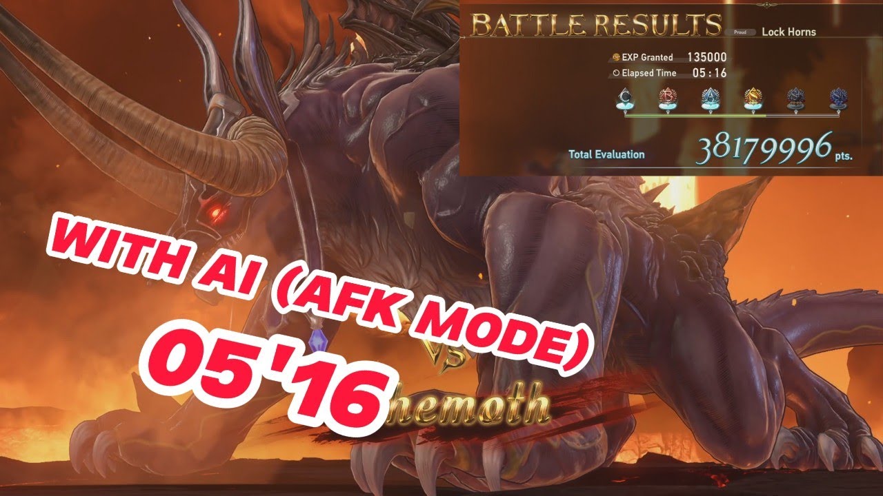 FARMING BEHEMOTH WITH AI (AFK MODE) - GRAND BLUE FANTASY RELINK - YouTube