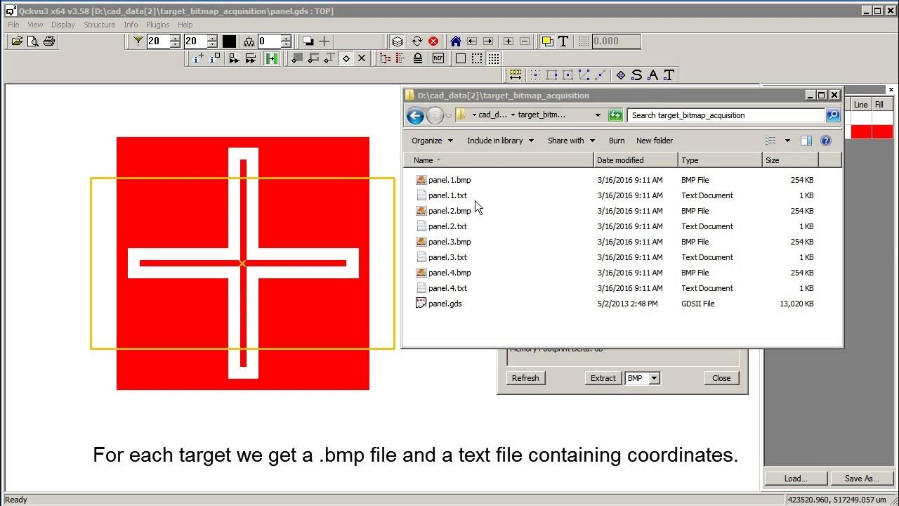 Extracting Target Windows using Qckvu3/Extract Bitmap - YouTube