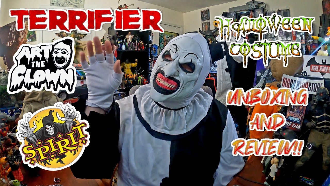 SPIRIT HALLOWEEN 2024 ART THE CLOWN TERRIFIER COSTUME UNBOXING AND ...