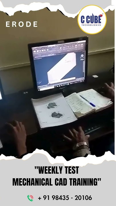WEEKLY TEST MECHANICAL CAD TRAINING | C CUBE CAD Centre | Erode - YouTube