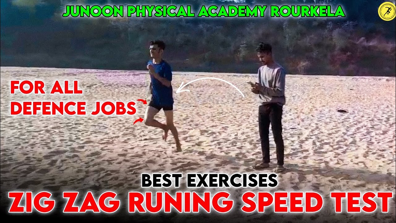 Zig Zag Running Cross Speed Test// Viral Video || Junoon Physical ...