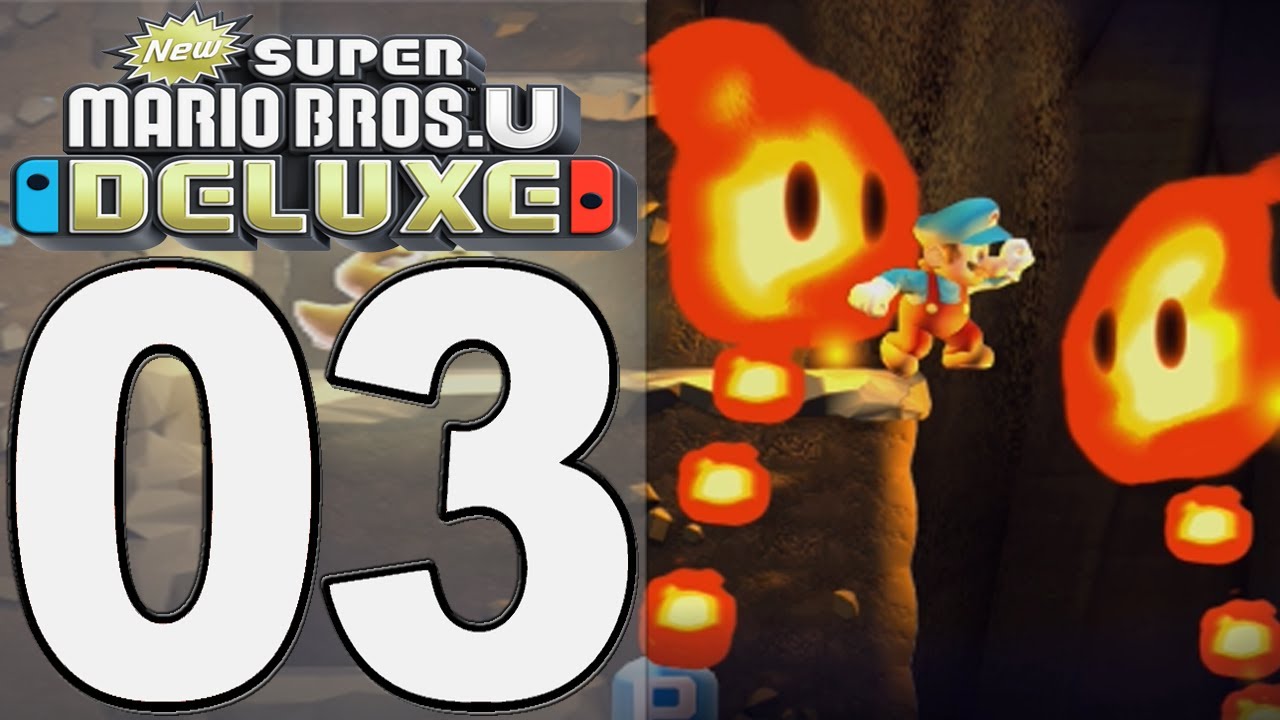 New Super Mario Bros U Deluxe [Part 3] Enlarged Fire Snakes! - YouTube