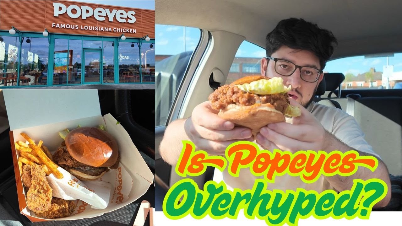Trying Popeyes for the FIRST Time! 🍗 Food Review 👀 Is it overhyped ...
