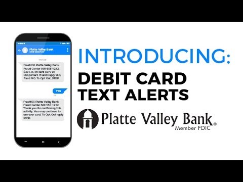 Debit Card Text Alerts - YouTube