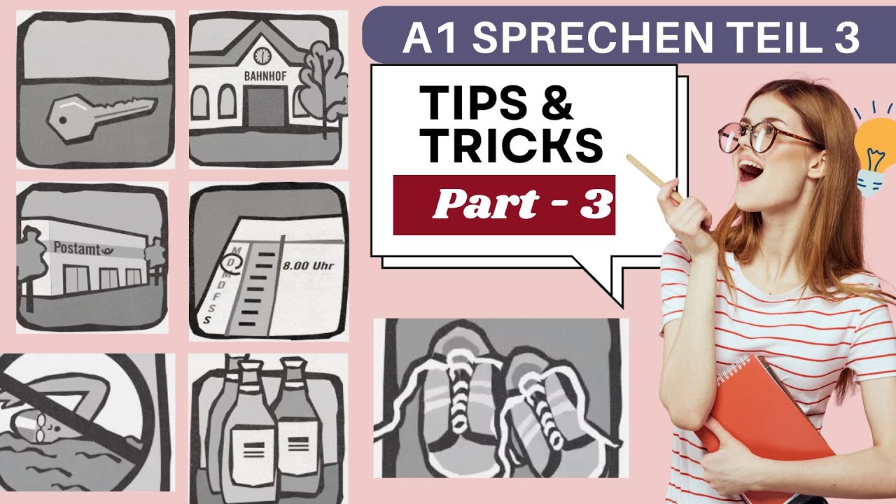 A1 Sprechen Teil 3 | Fragen und Antworten mit Bildern: Postamt ...