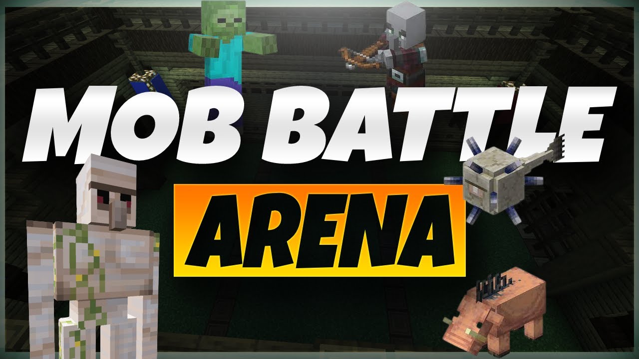 Mob Battle Arena Epic Minecraft Mob Battles Youtube