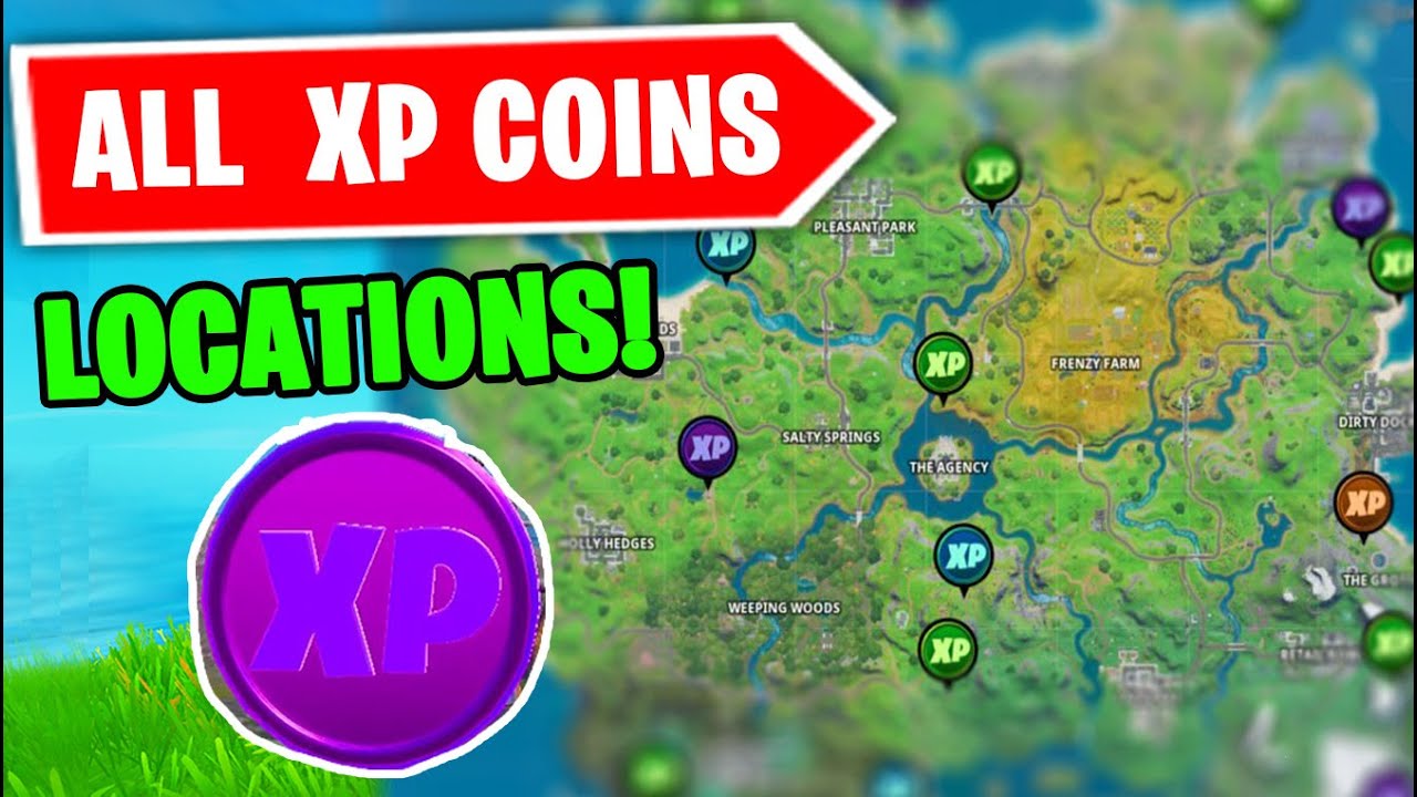 ALL Fortnite XP COINS for WEEK 8! (Green, Blue, Purple + Gold XP Coins ...