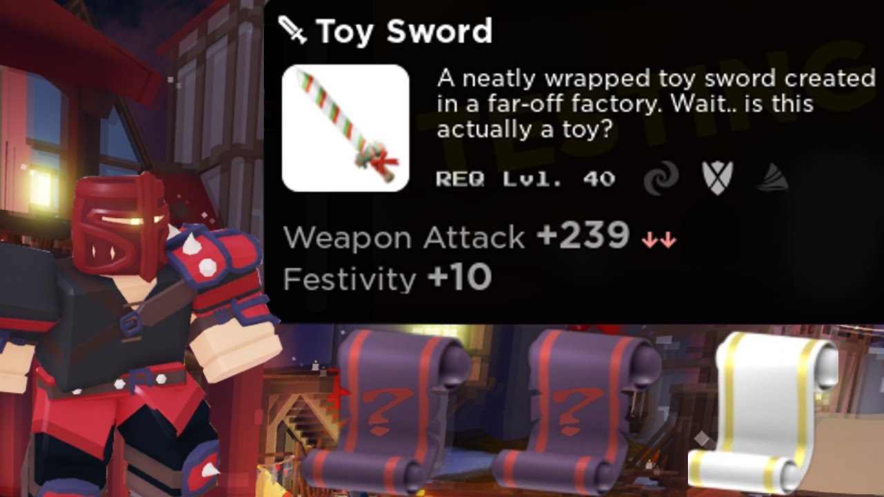 Cursing A Toy Sword In Roblox Vesteria - YouTube