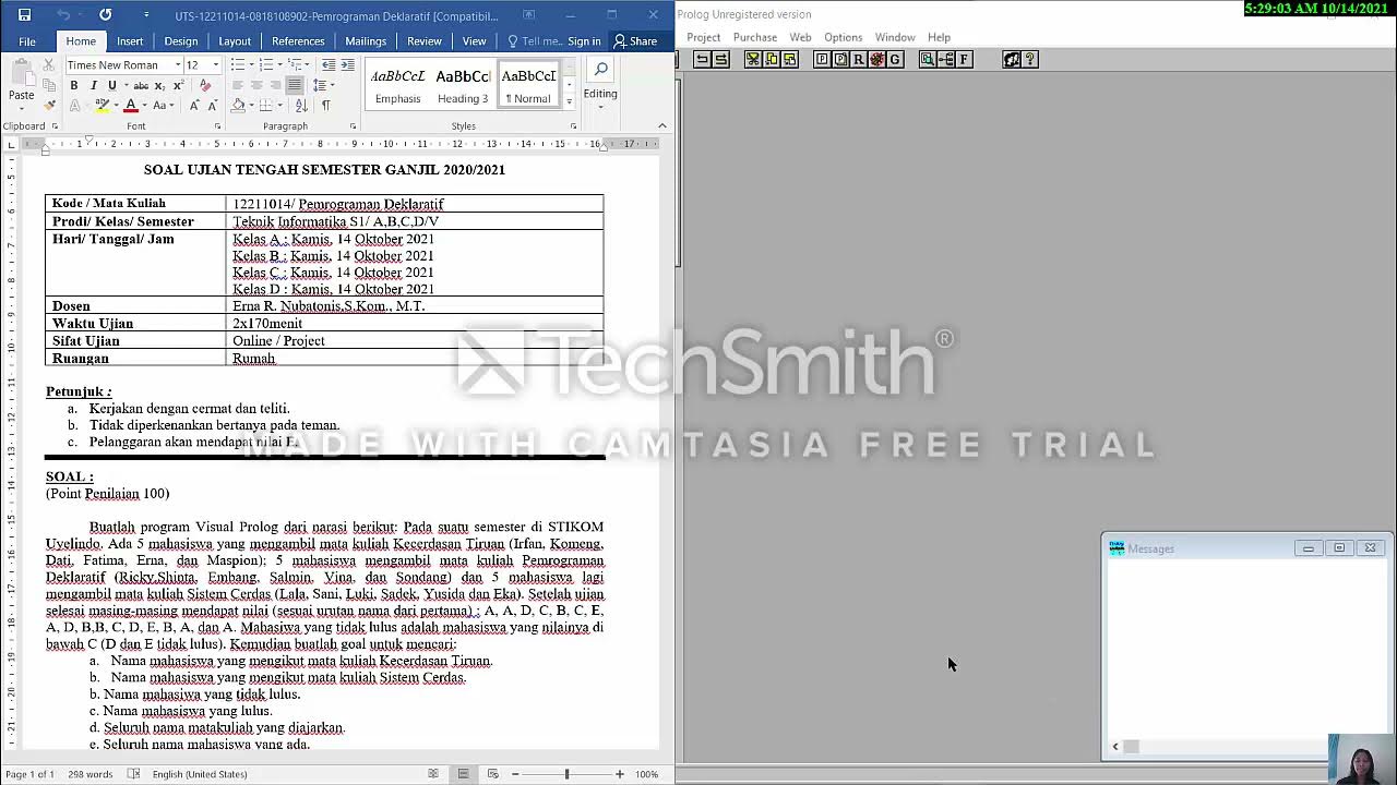 membuat program sederhana menggunakan visual prolog 5.2 - YouTube