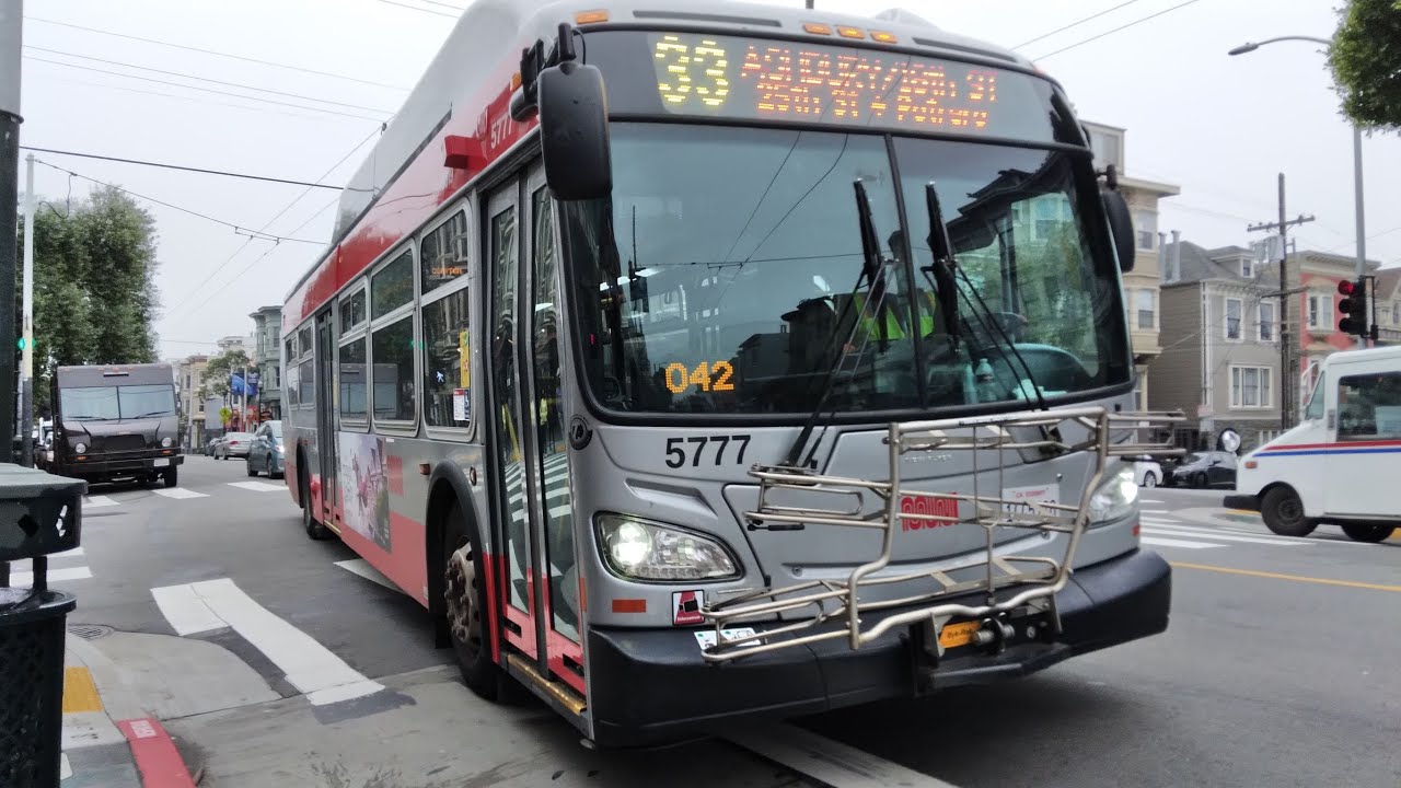 SF Muni 2018 New Flyer XT40 5777 on Route 33-Ashbury/18th Street - YouTube