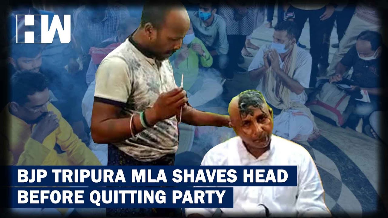 BJP Failed, MLA Ashish Das Shaves Head And Quits Party In Tripura | TMC ...