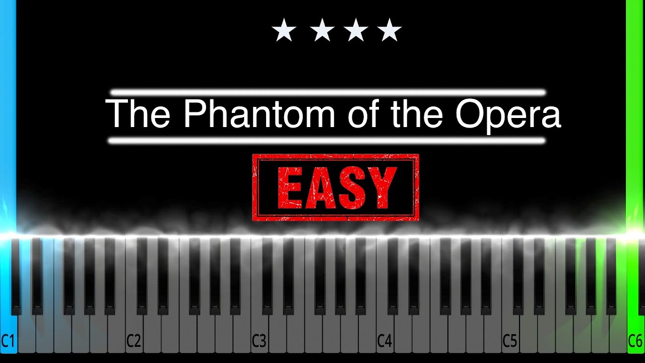 The Phantom of the Opera Easy Piano Tutorial - YouTube