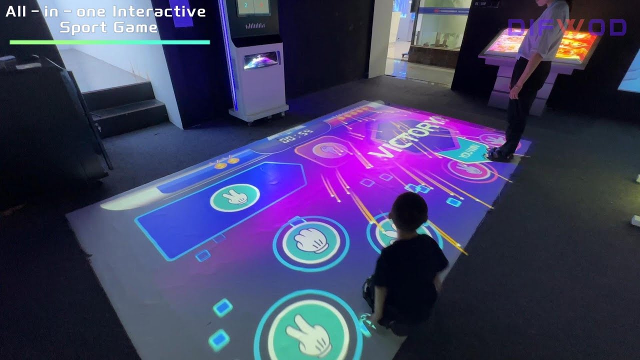 SAIO All-in-one Interactive Floor Sport Games, Mobile Interactive Floor ...