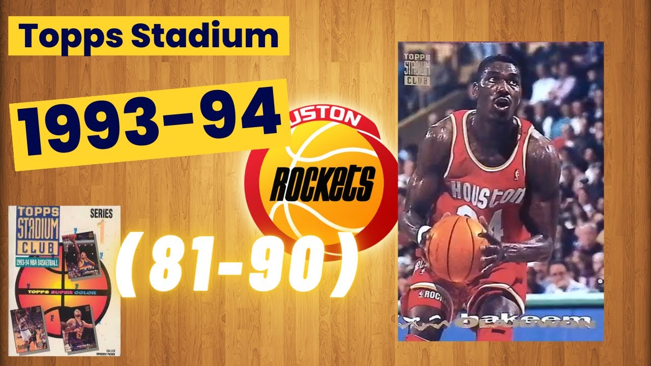 Cromos NBA de 1993: Cards NBA Topps Stadium 93-94 (81-90) - YouTube