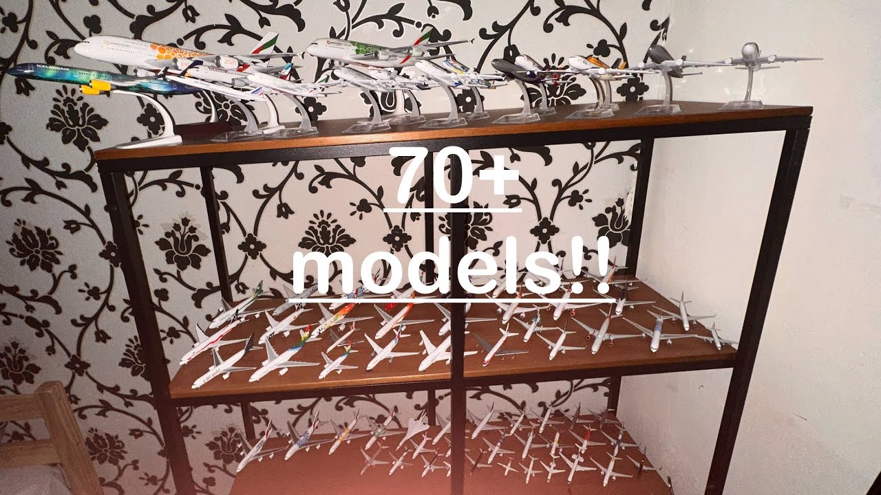 500 subscriber special! My full 70+ model plane collection. Emirates ...