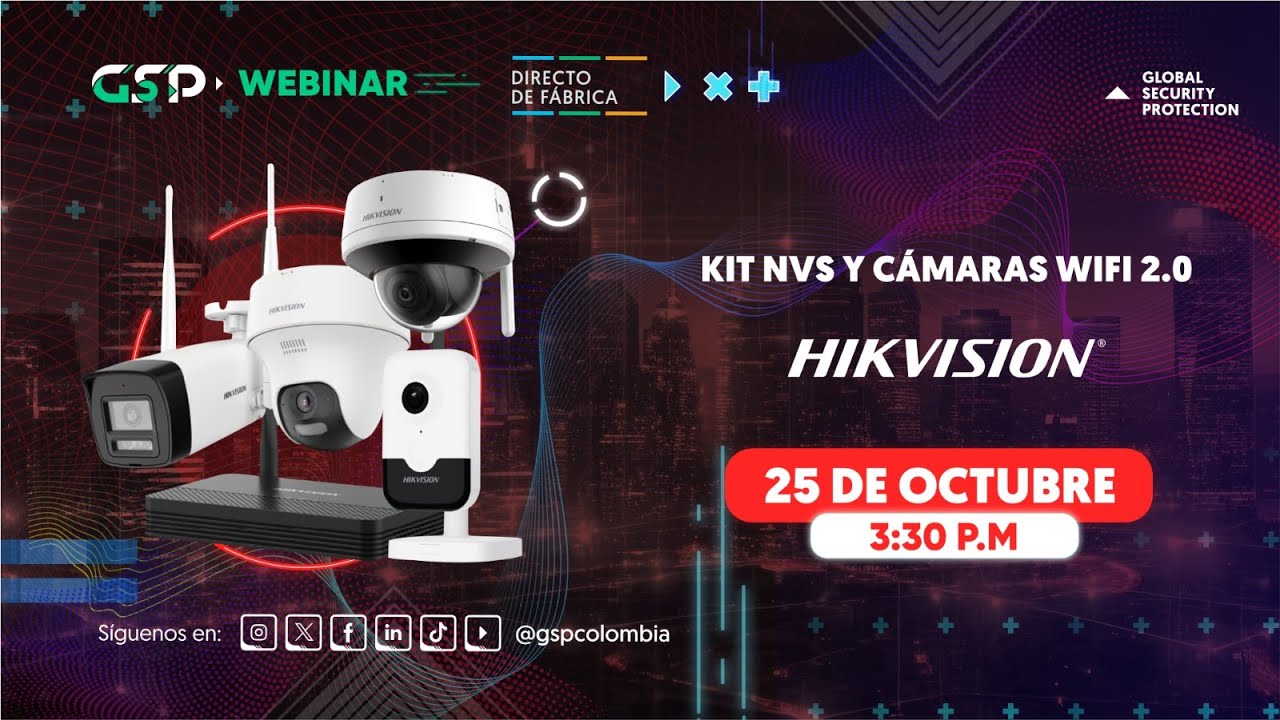 WEBINAR DIRECTO DE FÁBRICA HIKVISION 🔴 KIT NVS Y CÁMARAS WIFI 2.0 - YouTube