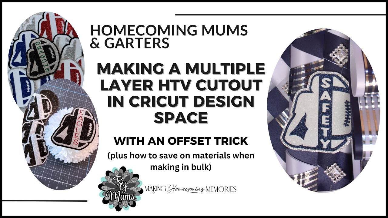 How to Make HTV Homecoming Cutouts in Cricut Design Space Individually ...