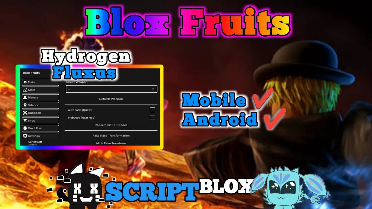 BLOX FRUITS Script Mobile UPDATE AUTO FARM | AUTO QUEST | DF FRUIT ...