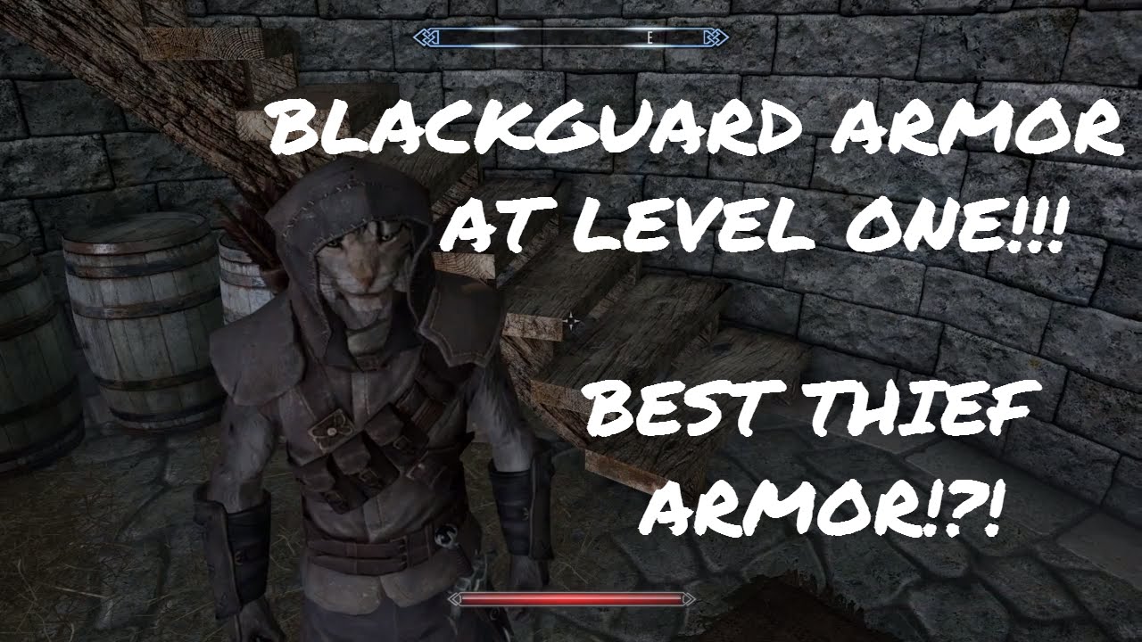 HOW TO GET THE BLACKGUARD ARMOR AT LEVEL ONE!? | Skyrim Remastered ...