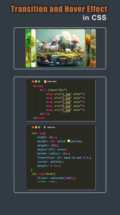 CSS Transition and Hover Effect Tricks #coding #css #shorts - YouTube