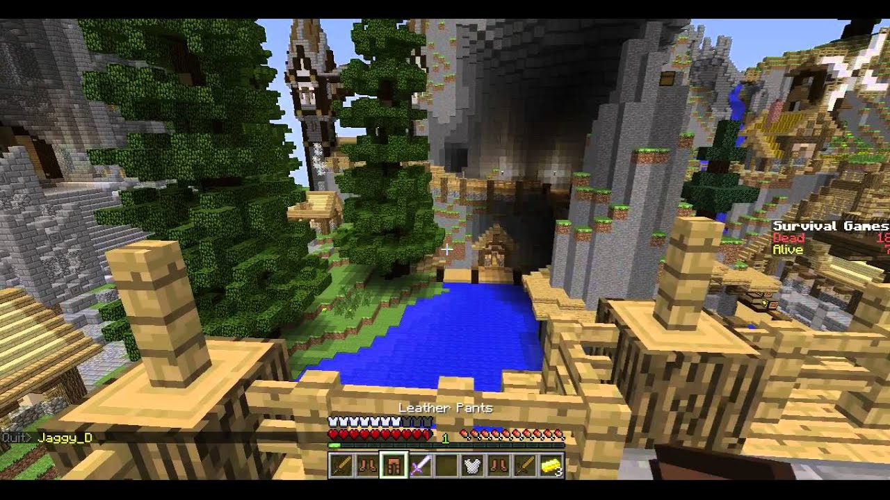 Minecraft Hunger Games No.3: Enchanted Iron Sword?!?!?! - YouTube