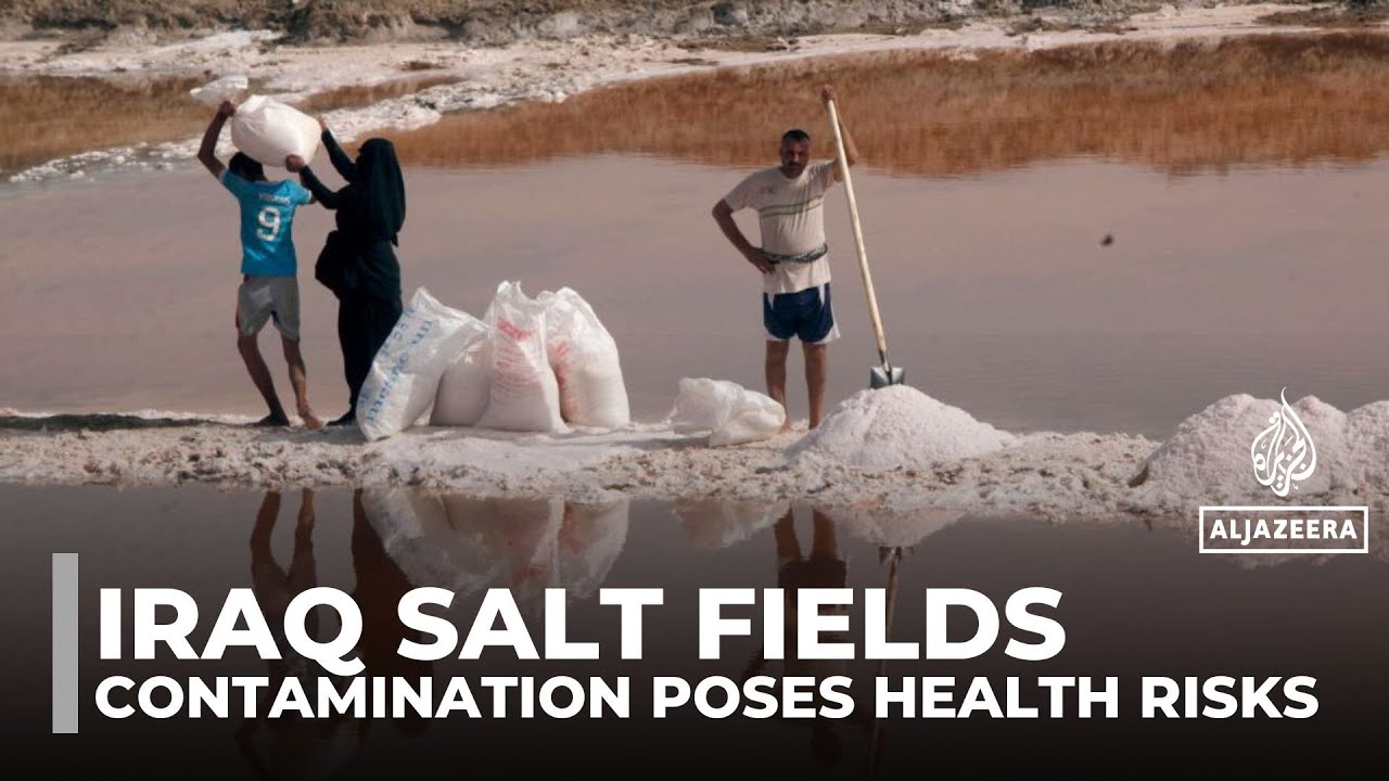 Iraq’s salt miners face toxic threat as sewage contaminates Najaf Basin ...