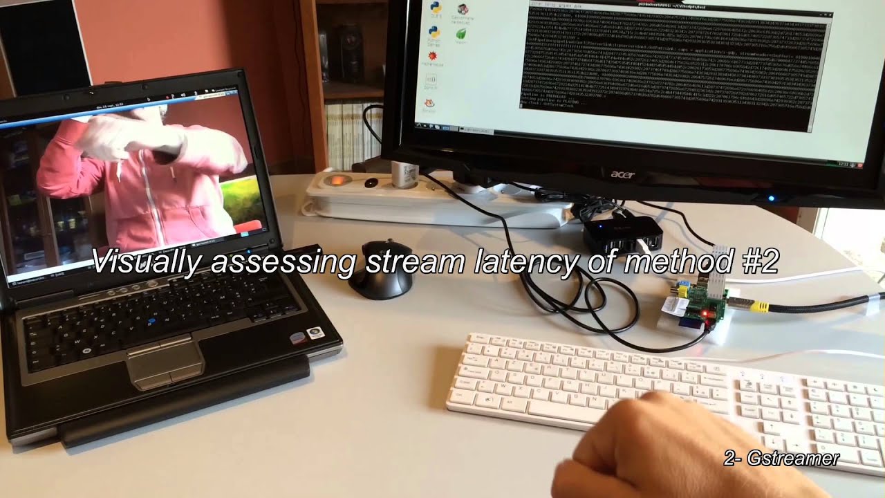 Wirelessly streaming a video from a Raspberry to a remote laptop - YouTube