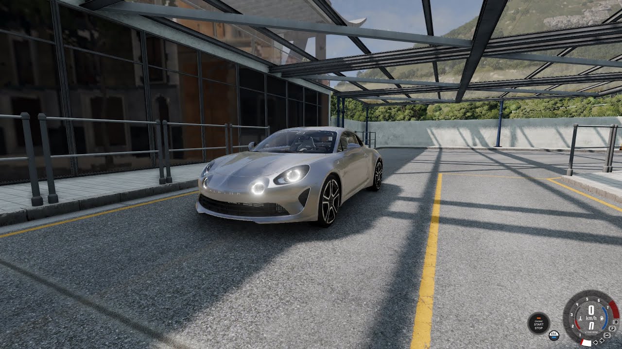 Renault Alpine A110 - Ça glisse avec 300cv | BeamNG Drive - YouTube
