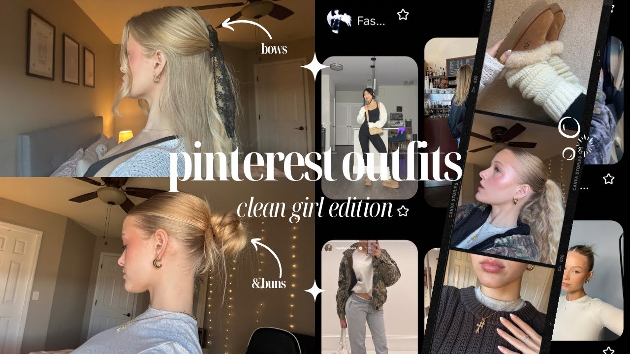 dressing like a pinterest girl for a week in college - YouTube