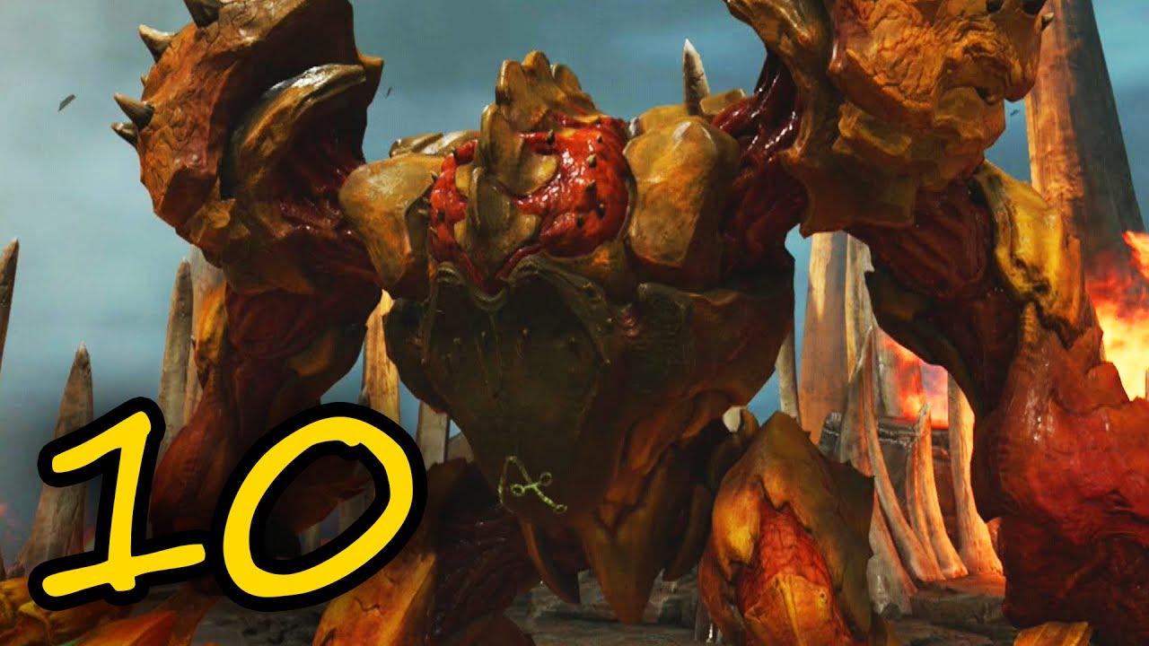 DOOM LET'S PLAY PART 10 | THE HELL GUARDS - YouTube