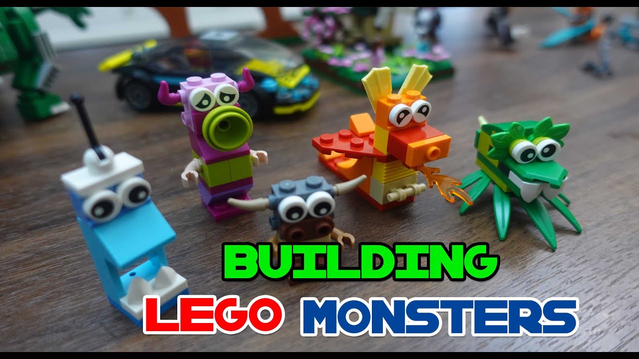 Building Lego Monsters 11017 | Lego Monster Video | Monster cartoon ...