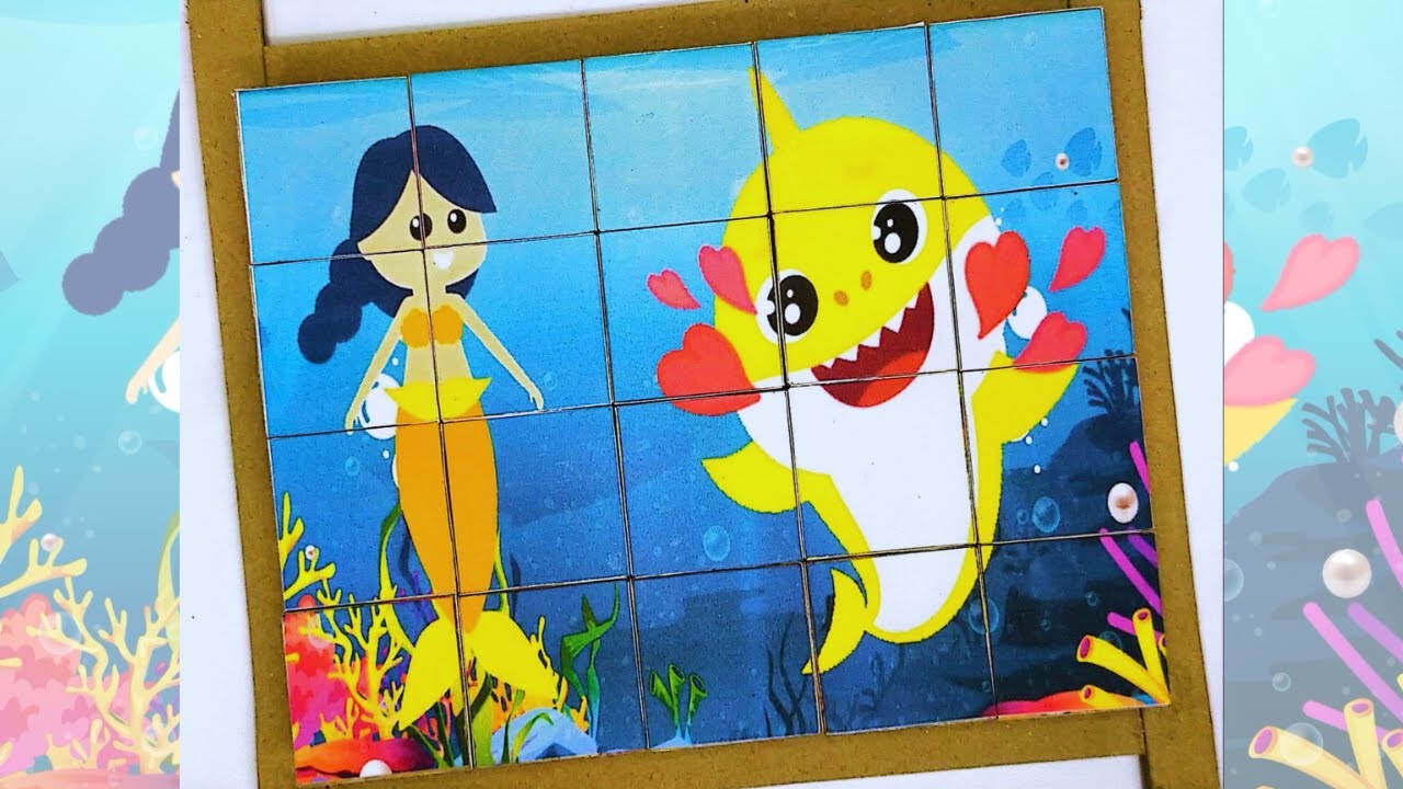 Baby Shark Puzzle Game #11 with Little Mermaid - YouTube